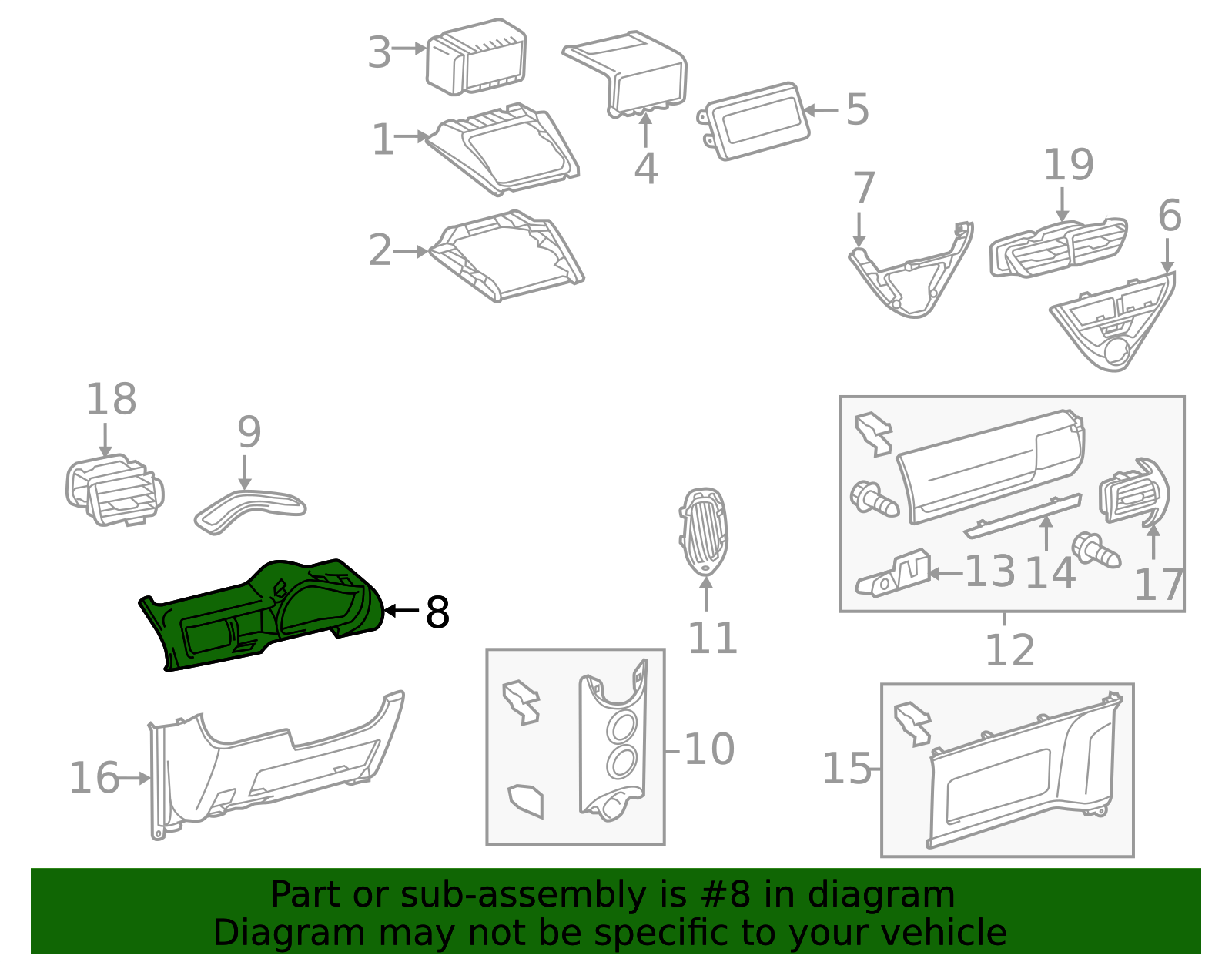 2012-2015 Scion iQ Cluster Panel 55411-74010-C0 | MotorMotor