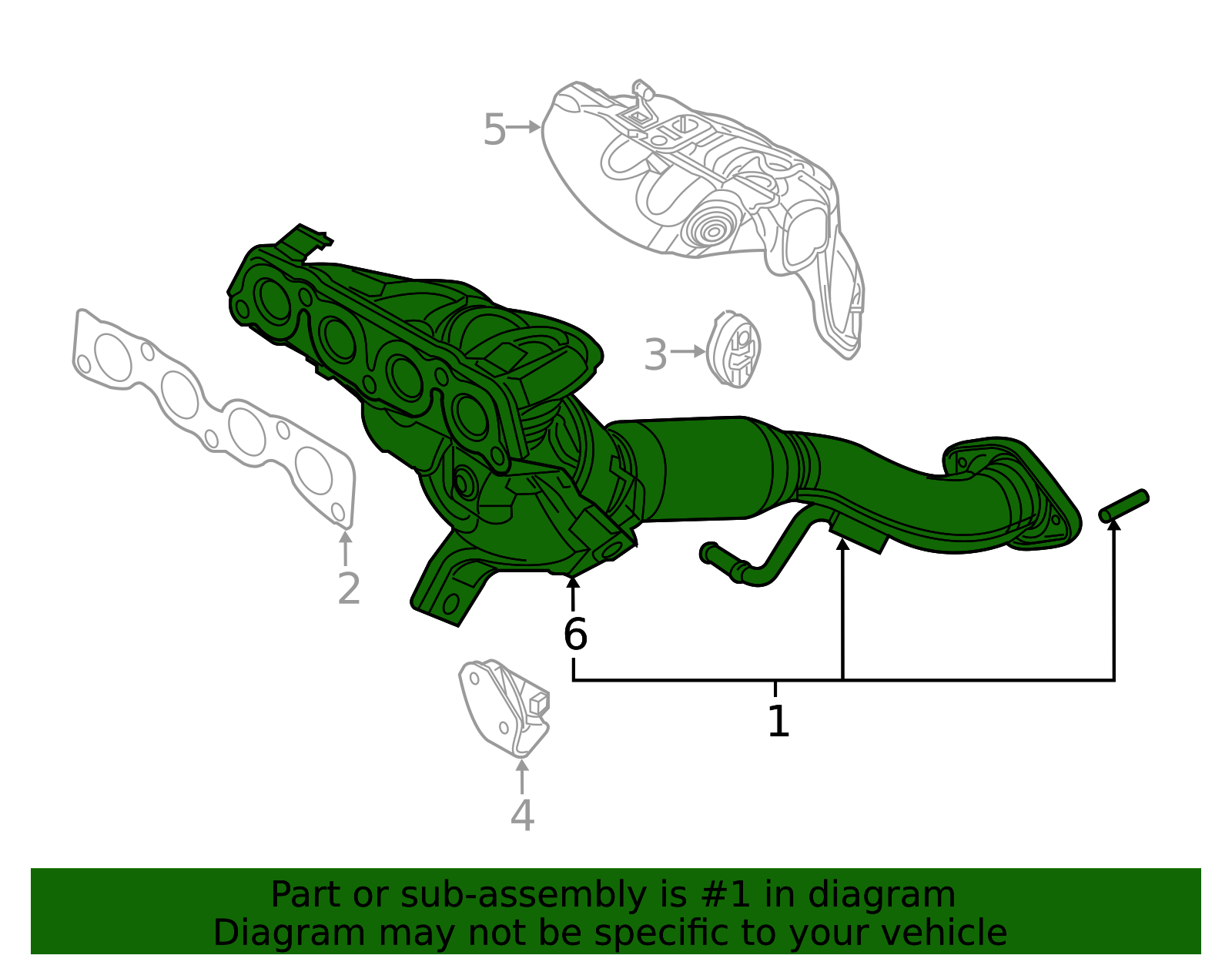 2016-2020 Toyota Mnfd W/Converter 25051-WB001 | Toyota Parts Center