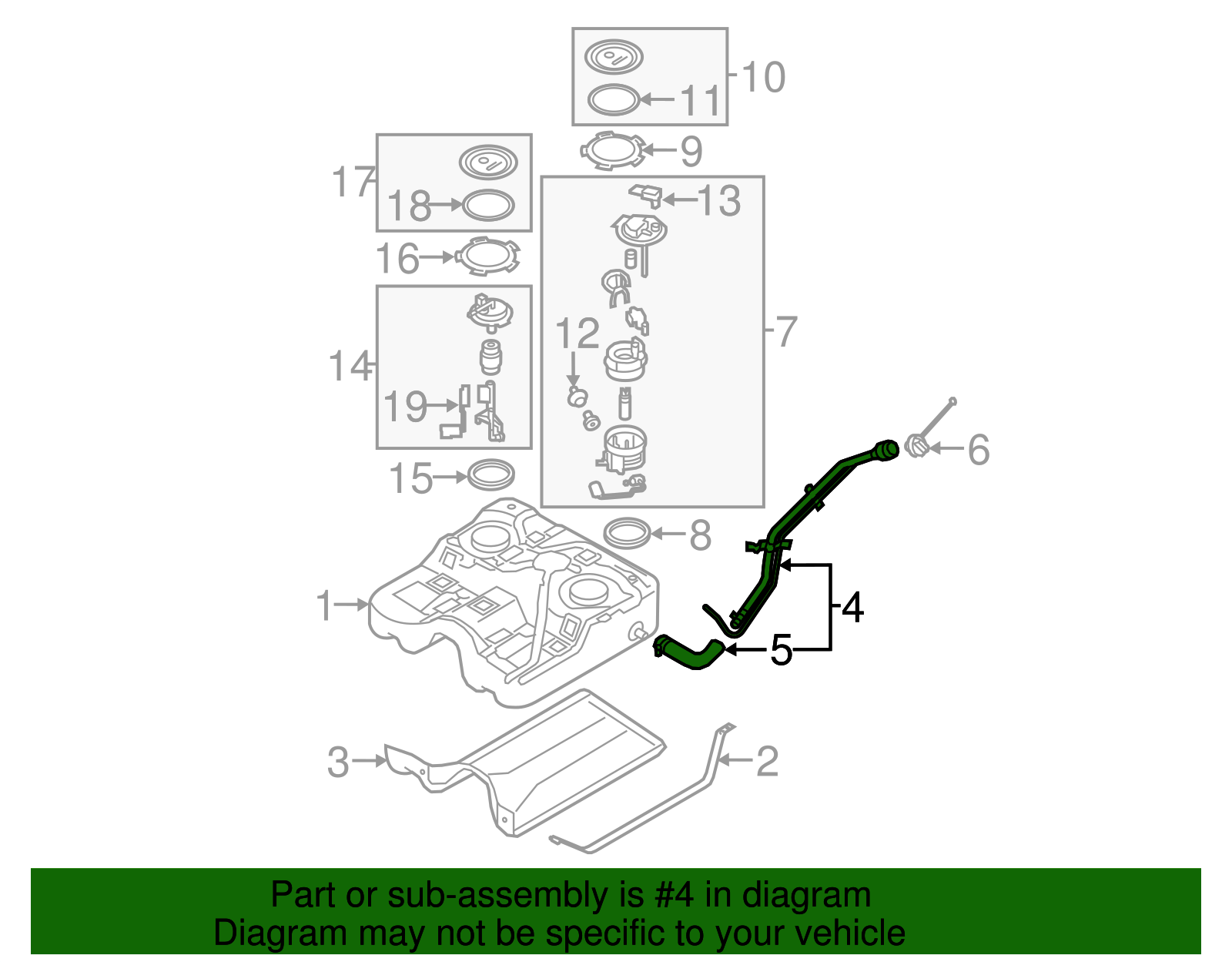 31030-1U000 - Filler Pipe 2011-2013 Kia Sorento | Kia.Parts Store
