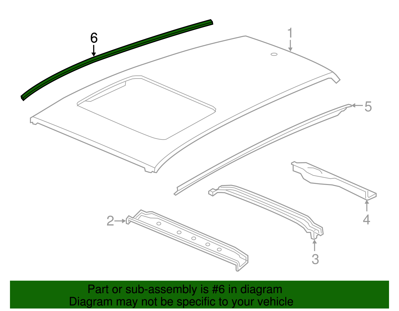 74306-T5A-003 - Roof Molding 2015-2020 Honda Fit | Honda Parts Online