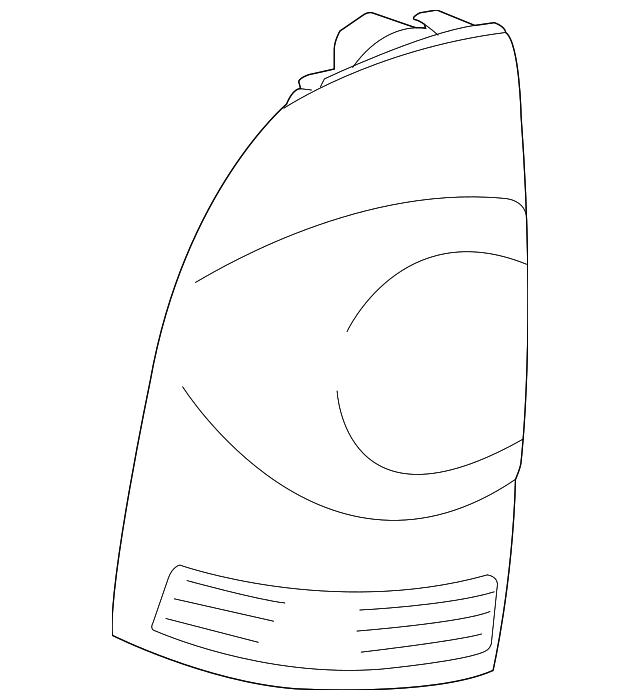81551-04160 - Tail Light Lens (Right, Rear) - 2009-2015 Toyota Tacoma ...