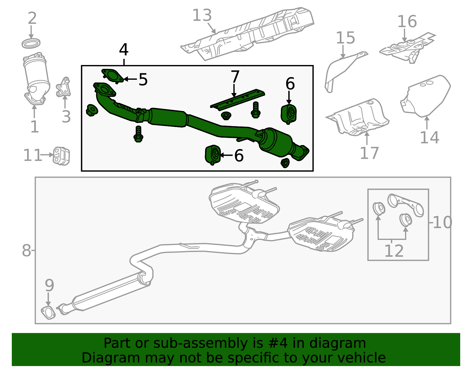 22935118 - Front Exhaust Pipe GM Parts Center