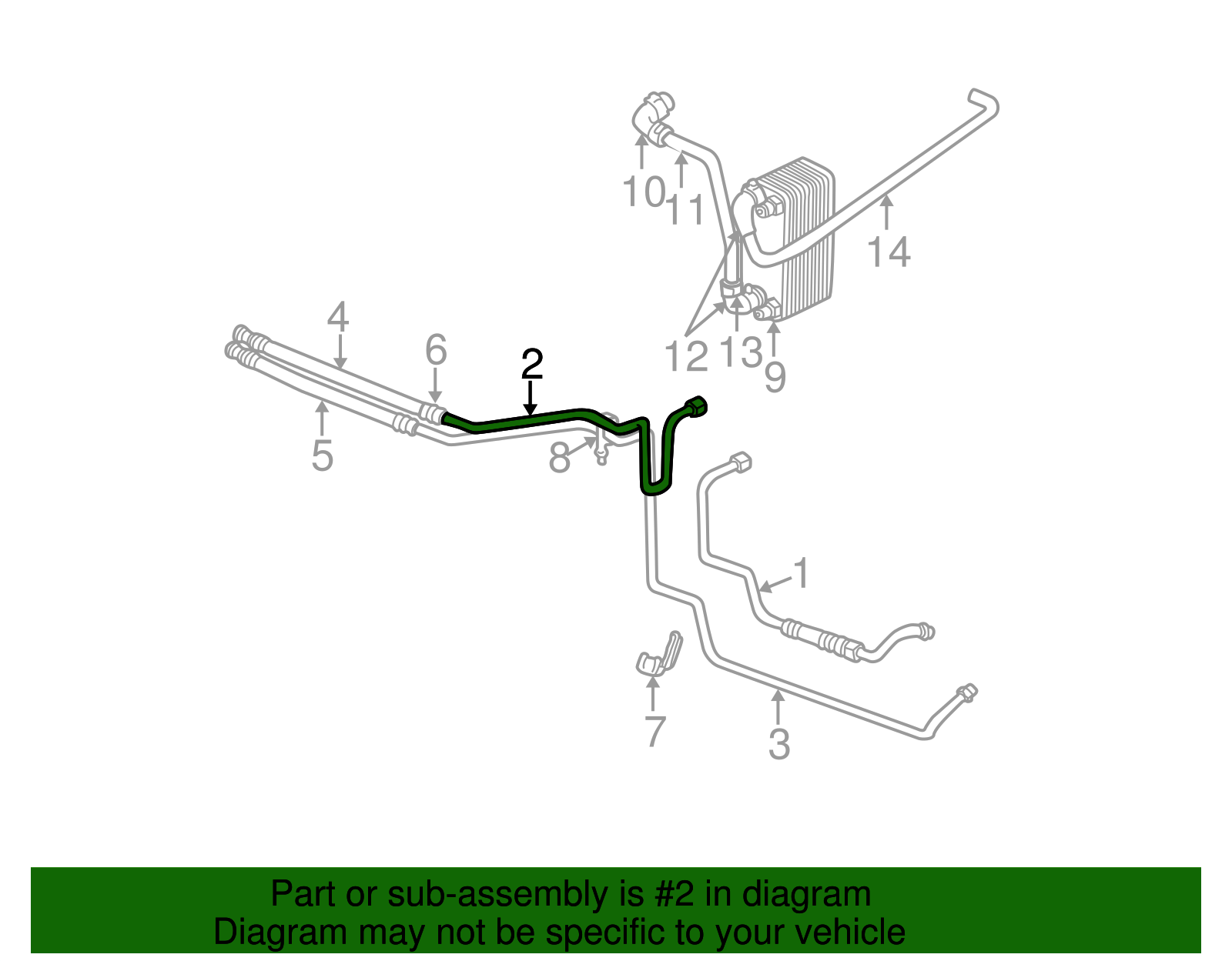 2003-2004 Dodge Tube 52028922AF | Mopar Parts Canada