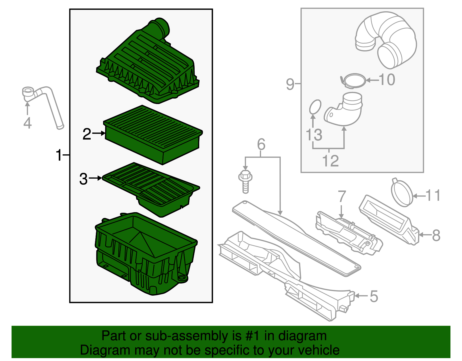 5QM-129-607-A - Air Cleaner Assembly - 2015-2025 Volkswagen | VW OEM ...