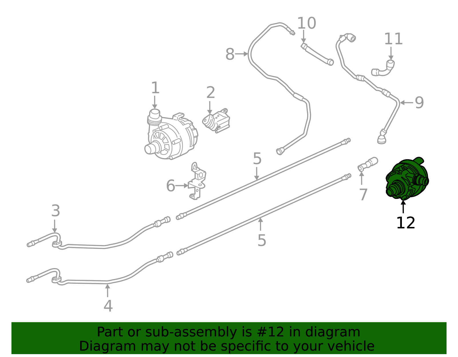 64-11-6-834-917 - Auxiliary Pump 2014-2023 BMW | BMWPartsDirect.com