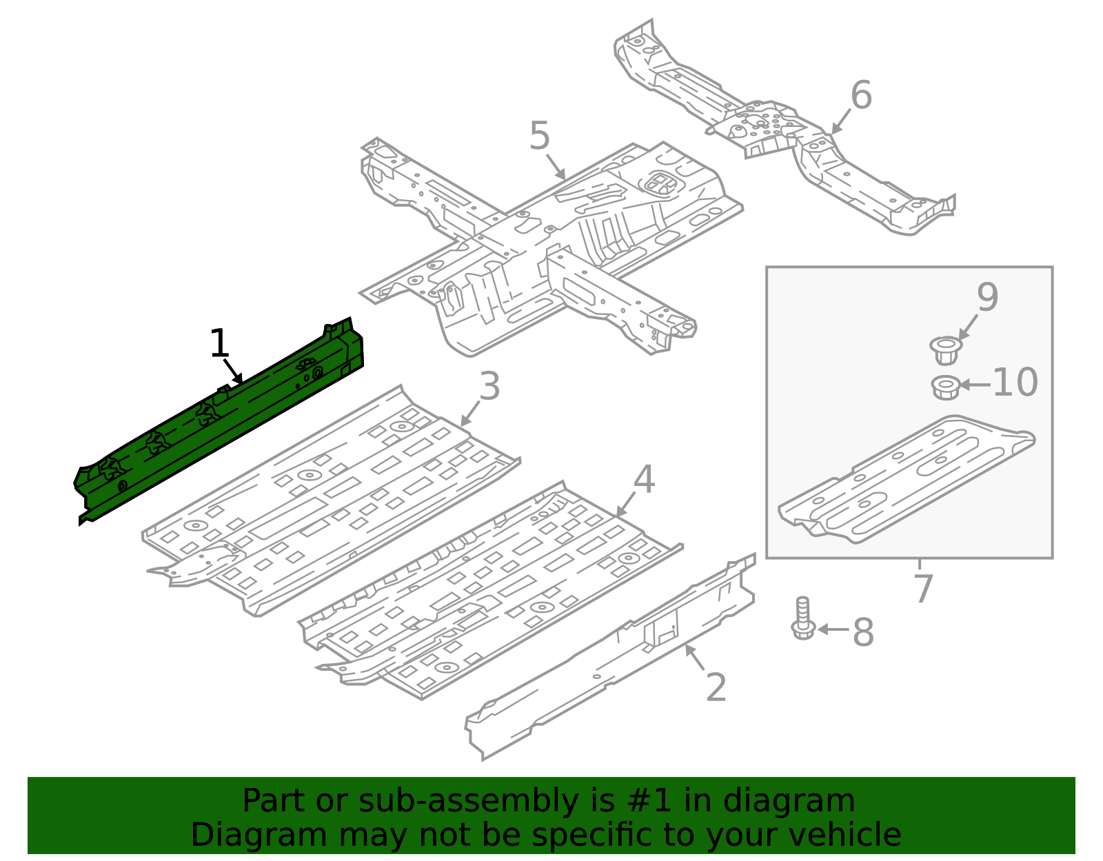 65180-J0000 - High-Quality Floor Sill for 2018-2022 Hyundai Accent ...