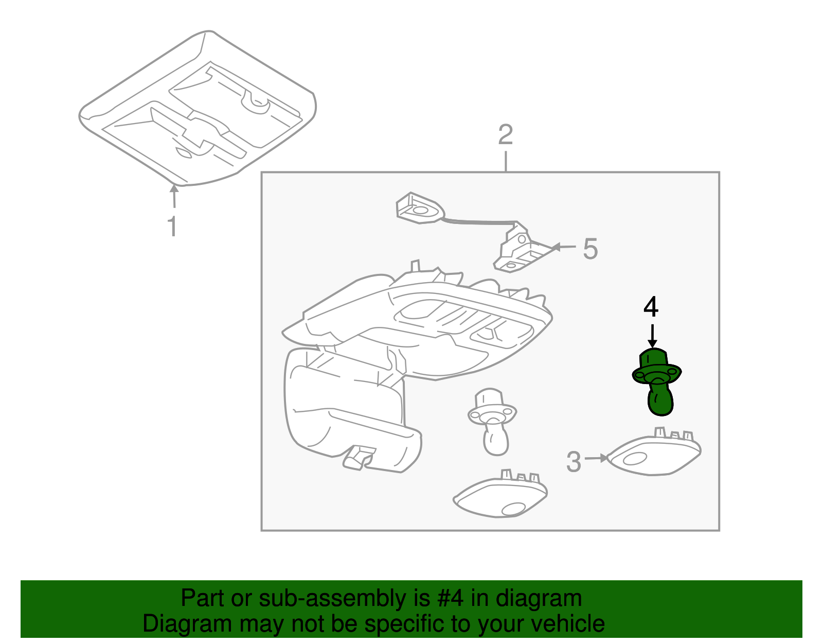 Genuine OEM Ford Part - Dome Lamp Bulb 96FZ-13466-AA | Genuine OEM Ford ...