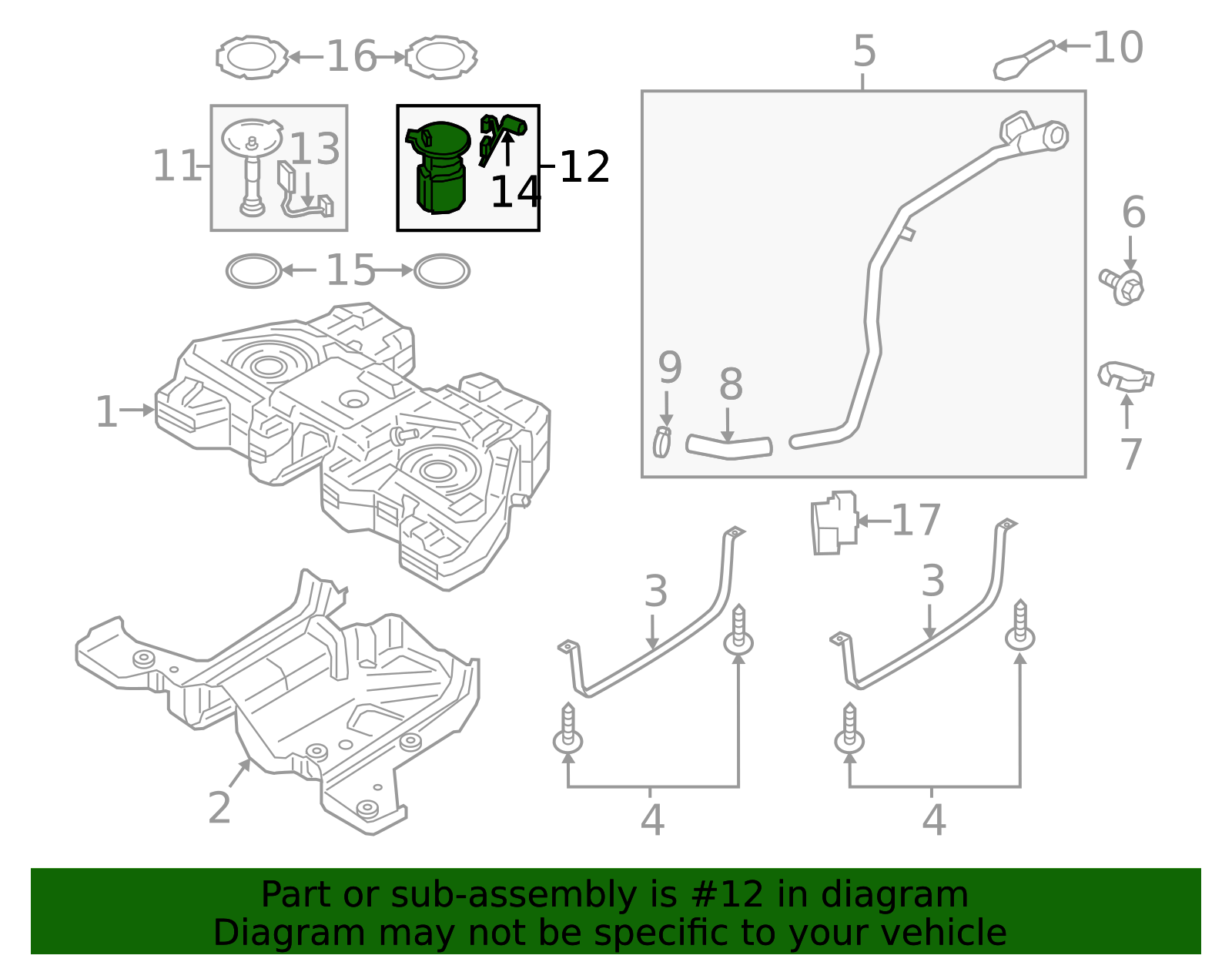 F2GZ-9H307-L - Fuel Pump 2015-2018 Ford | Ford OEM Parts Direct