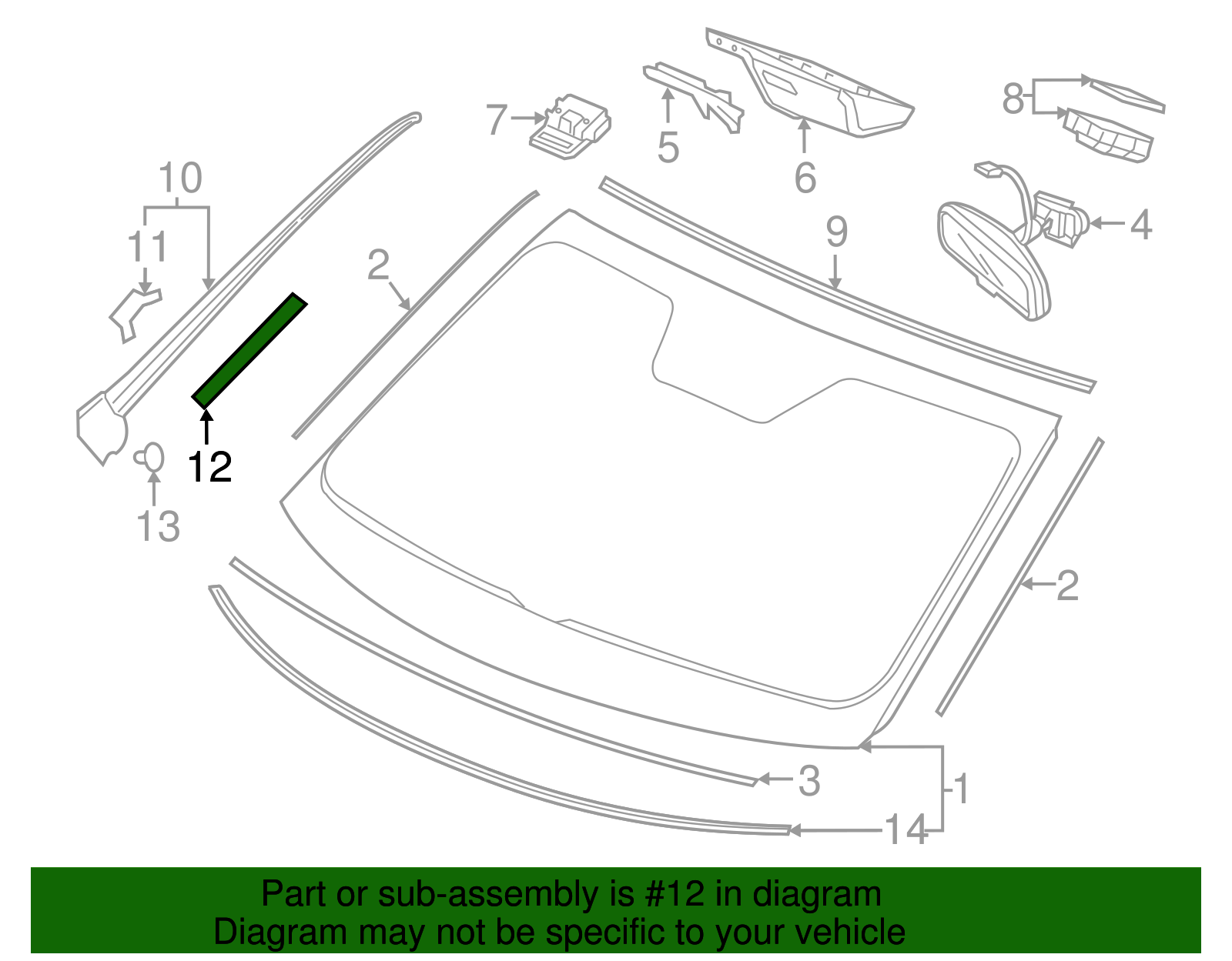 91570-TG7-305 - 2016-2025 Honda - Side Molding Retainer | Genuine Honda ...