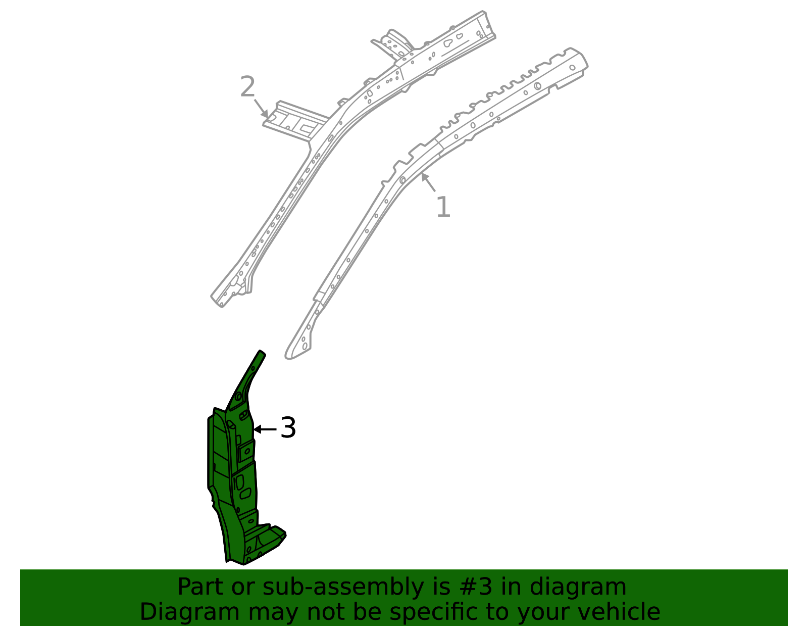 2021-2025 Nissan Rogue Body A-Pillar Reinforcement G6271-6RRMA ...