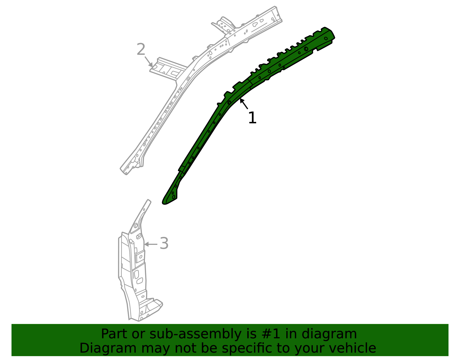2021-2022 Nissan Rogue Windshield Pillar Reinforced G6214-6RRMA | Bill ...
