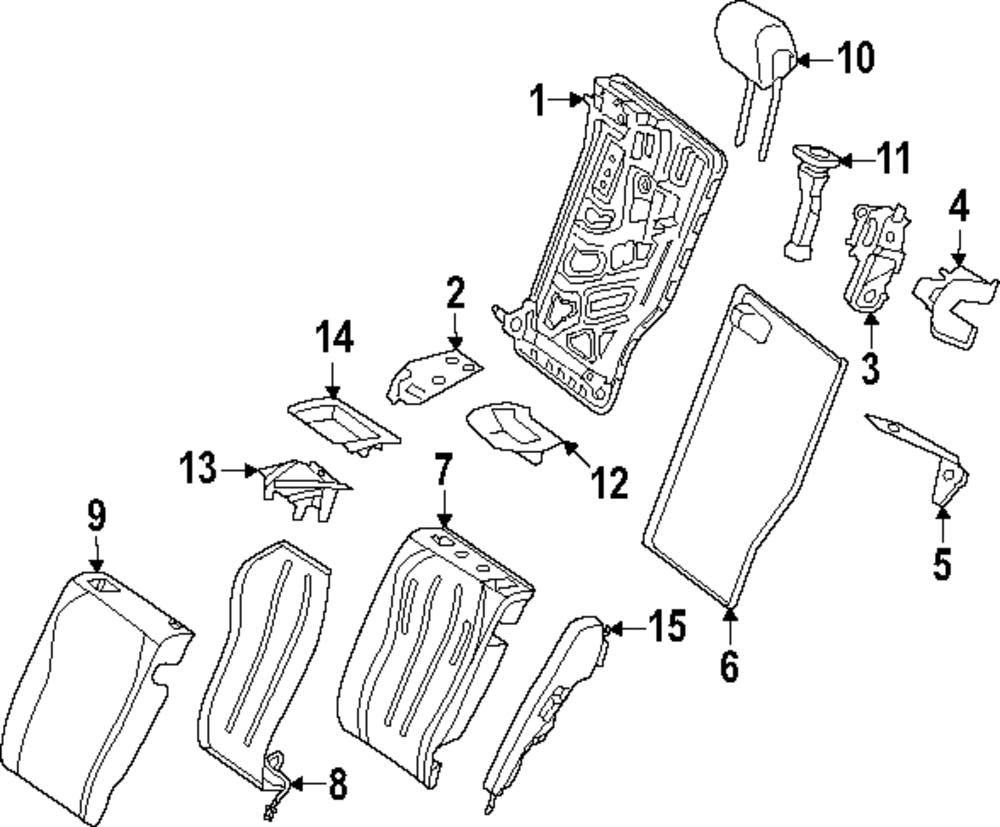 206-970-85-00-1D05 - Headrest, Outer 2024-2025 Mercedes-Benz | Mercedes ...