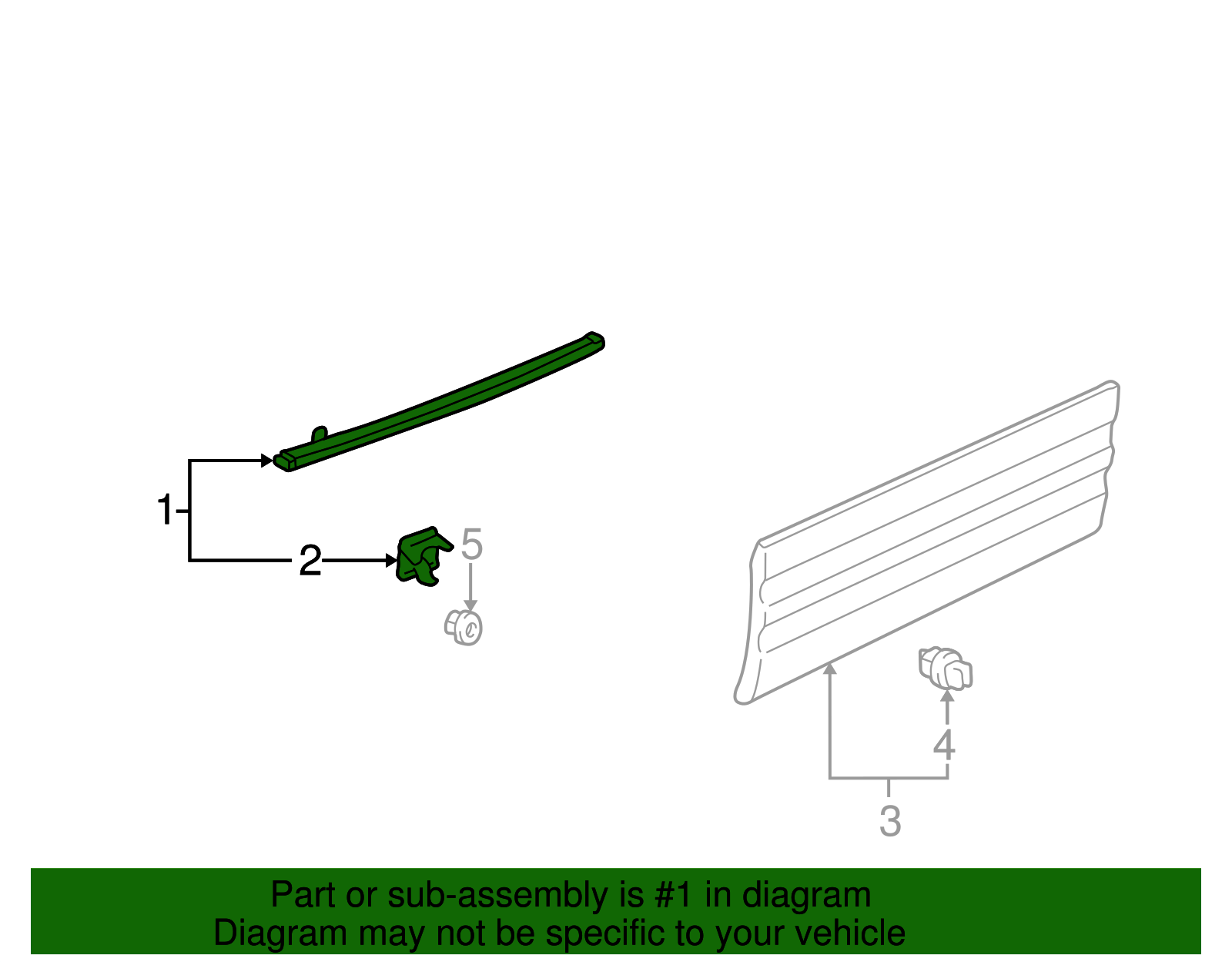 1996-2000 Toyota RAV4 Belt Weather-Strip 75720-42020 | OEM Parts Online