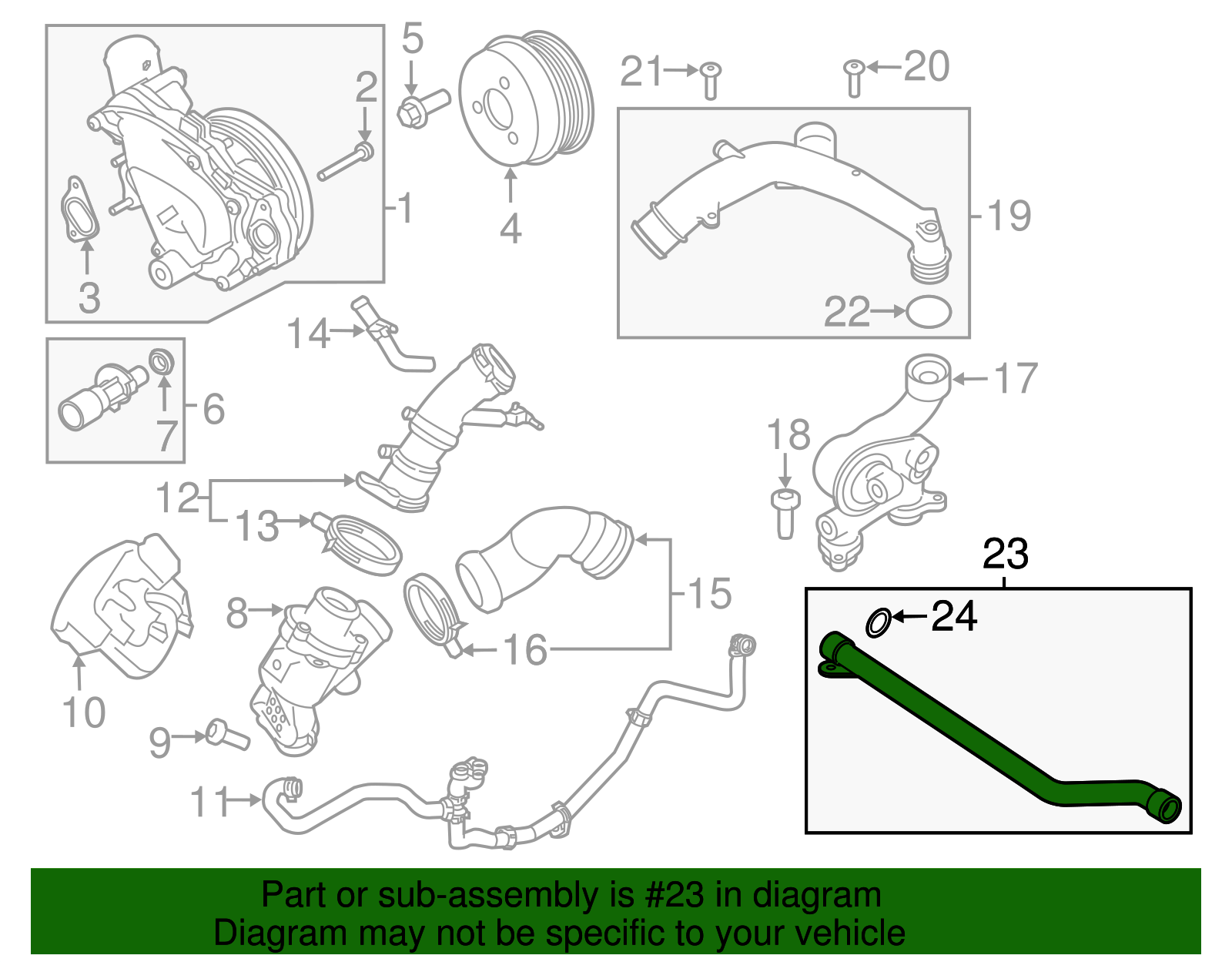 2016-2019 Land Rover Range Rover Sport By-Pass Pipe LR100354 | OEM ...