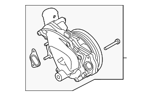 2010-2025 Land Rover Water Pump Assembly LR097165 | OEM Parts Online