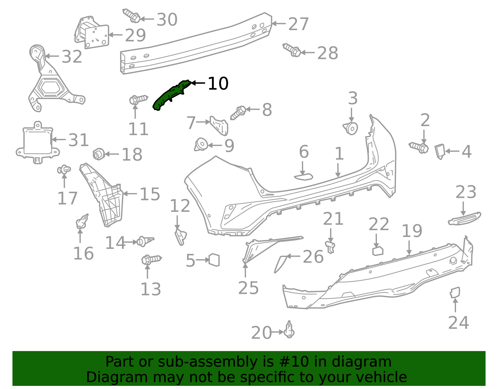 52576-10010 - Side Retainer 2018-2022 Toyota C-HR | Toyota San Diego Parts