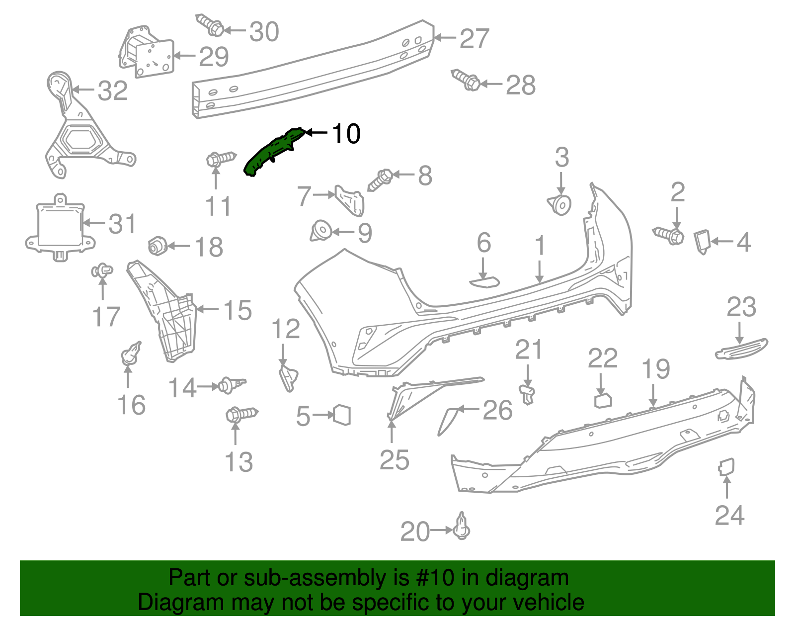 2018-2022 Toyota C-HR Side Retainer 52575-10010 | Toyota Parts Center
