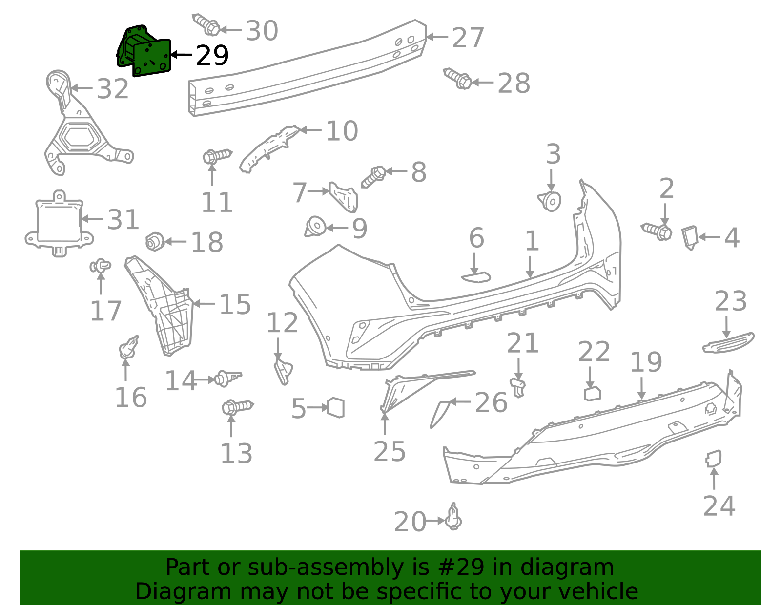 2020-2022 Toyota C-HR Bumper Impact Bar Bracket 52016-F4012 | Toyota ...