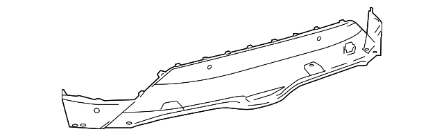 Genuine Toyota Lower Cover part# 52453-F4011 for 2018-2022 Toyota C-HR ...