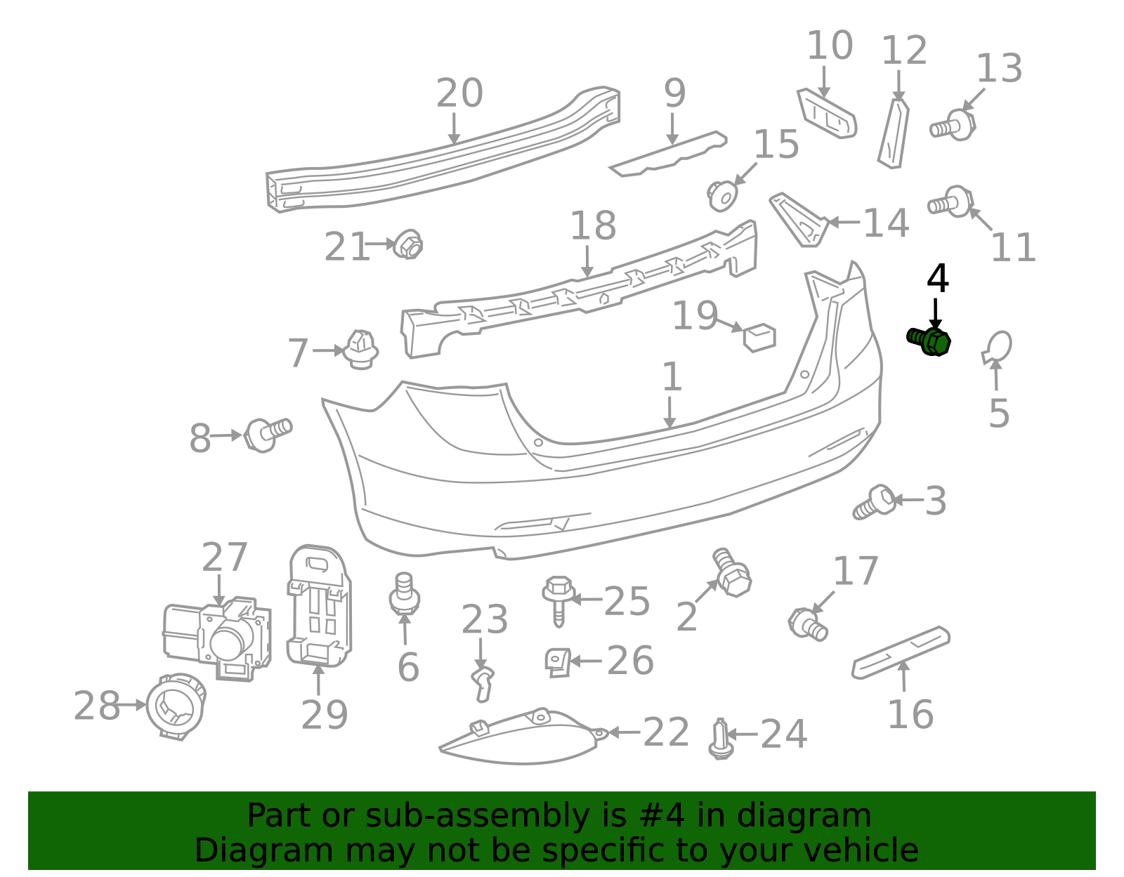 90109-06375 - Bumper Cover Bolt 2007-2021 Toyota | Longo Toyota Parts