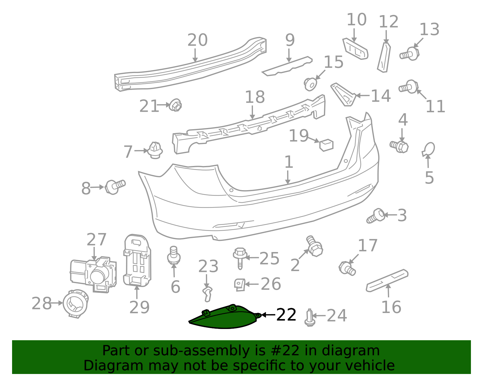 76896-0T900 - Opening Panel 2009-2015 Toyota Venza | Bam Wholesale Parts