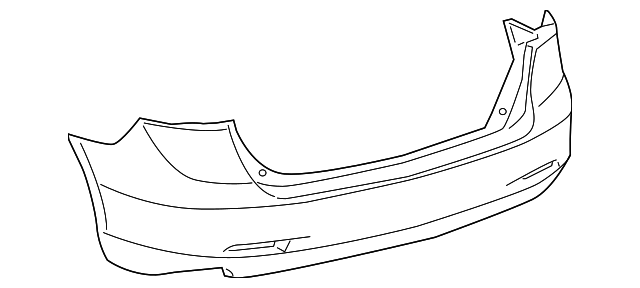 52159-0T900 - Cover Rear Bumper L C - 2009-2015 Toyota Venza | OEM ...