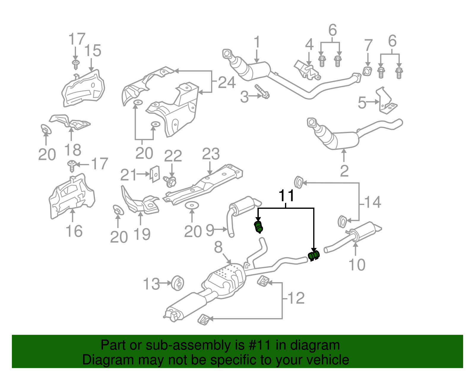 2005-2024 Land Rover Muffler & Pipe Clamp WCL500030 | OEM Parts Online
