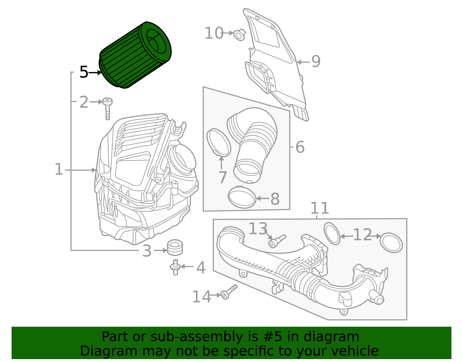2019-2024 Audi Air Filter 4N0-129-620-B | Audi USA Parts