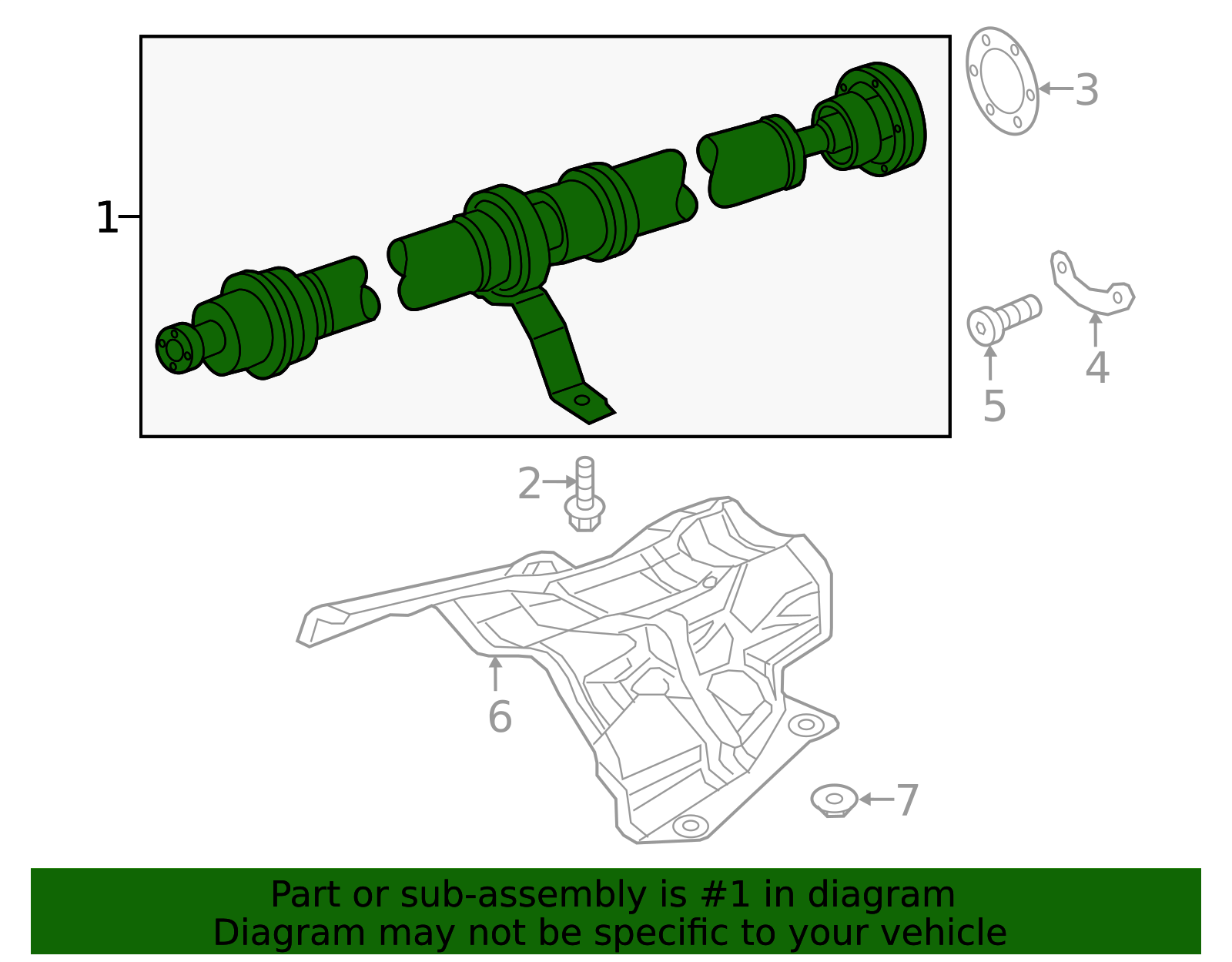 2018 Audi Propeller Shaft 8W6-521-101-A | TascaParts.com