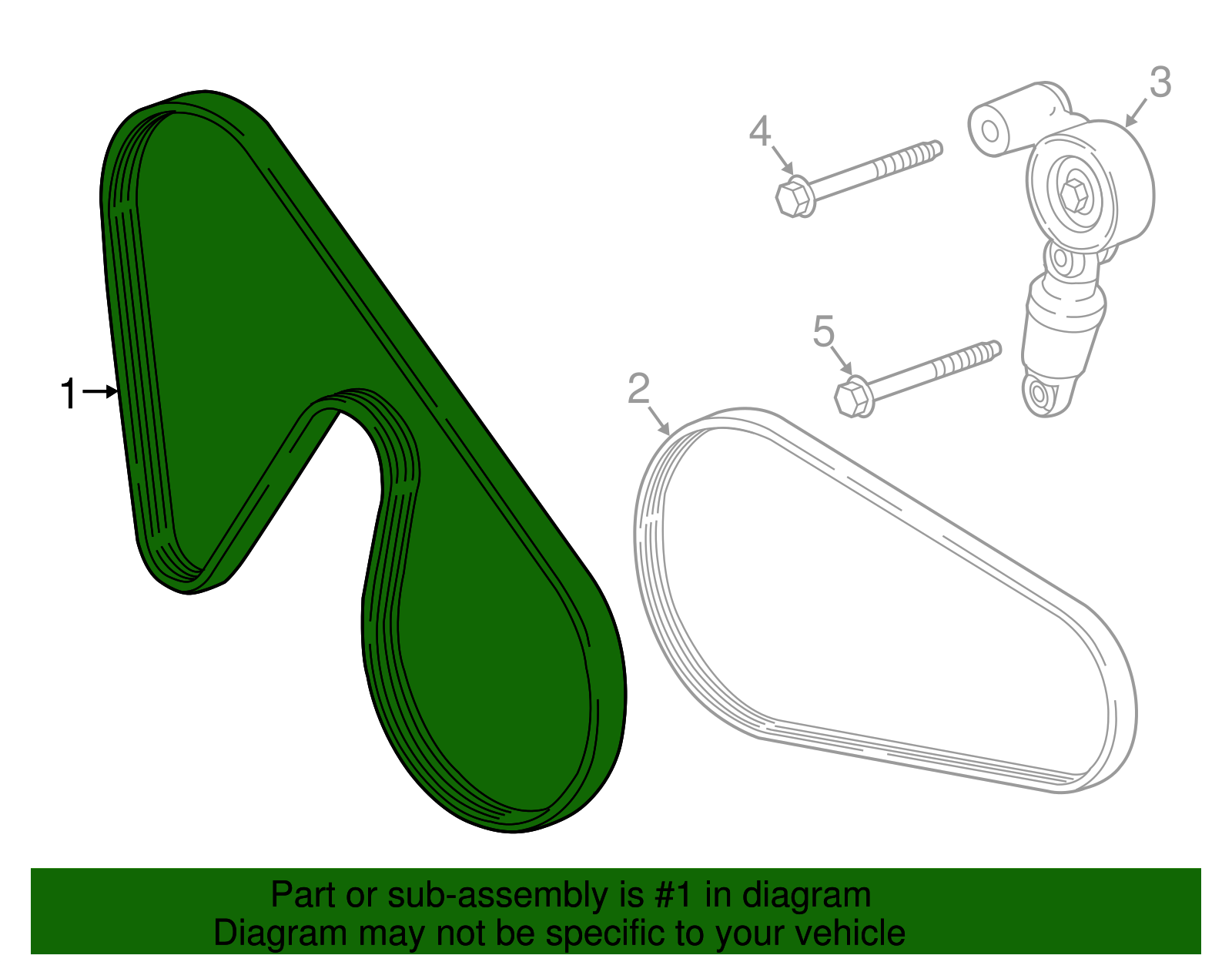 12643218 - 2016-2025 GM - V-Ribbed Serpentine Belt | Partners Chevy