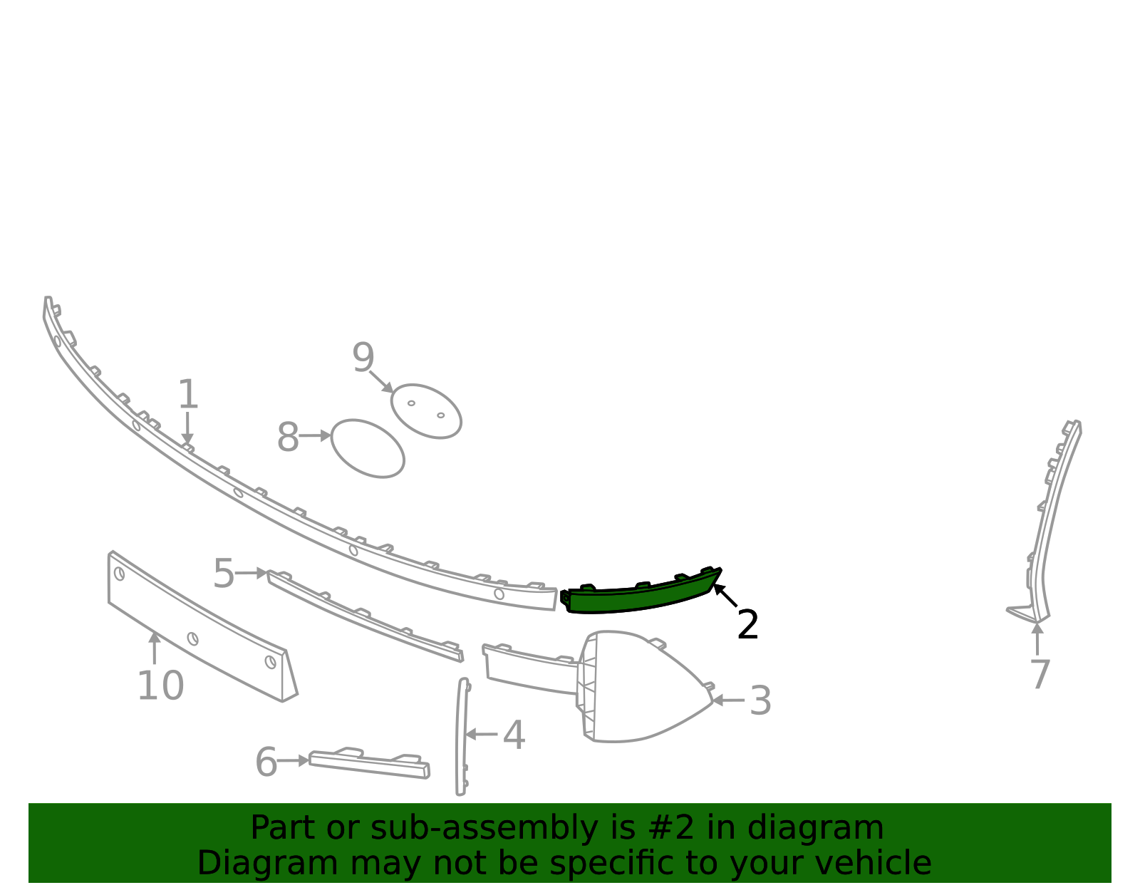 2023-2025 Hyundai Ioniq 6 Side Molding 86593-KL010 | MotorMotor