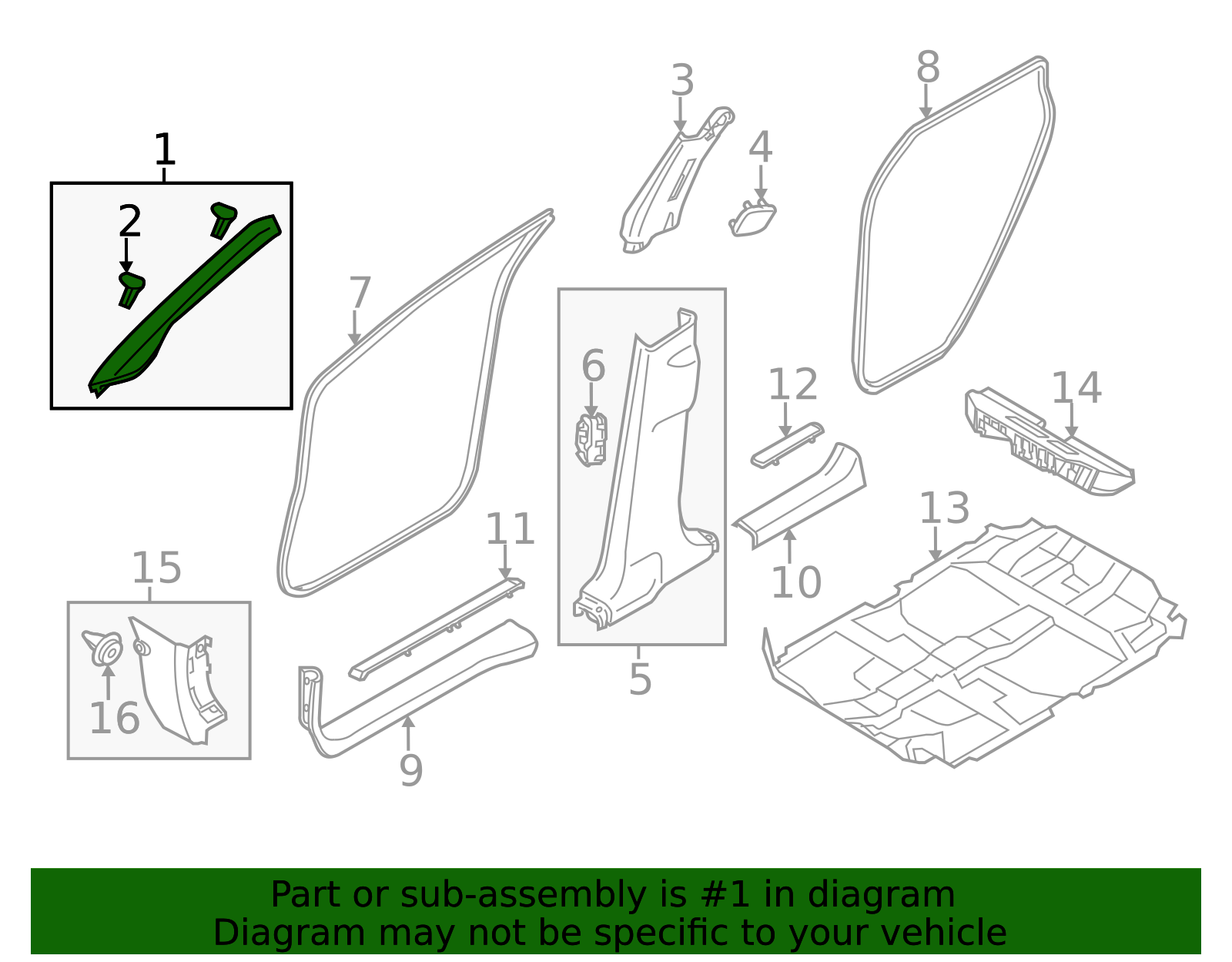 76911-1SV0A - High-Quality Body A-Pillar Trim Panel for 2009-2014 ...
