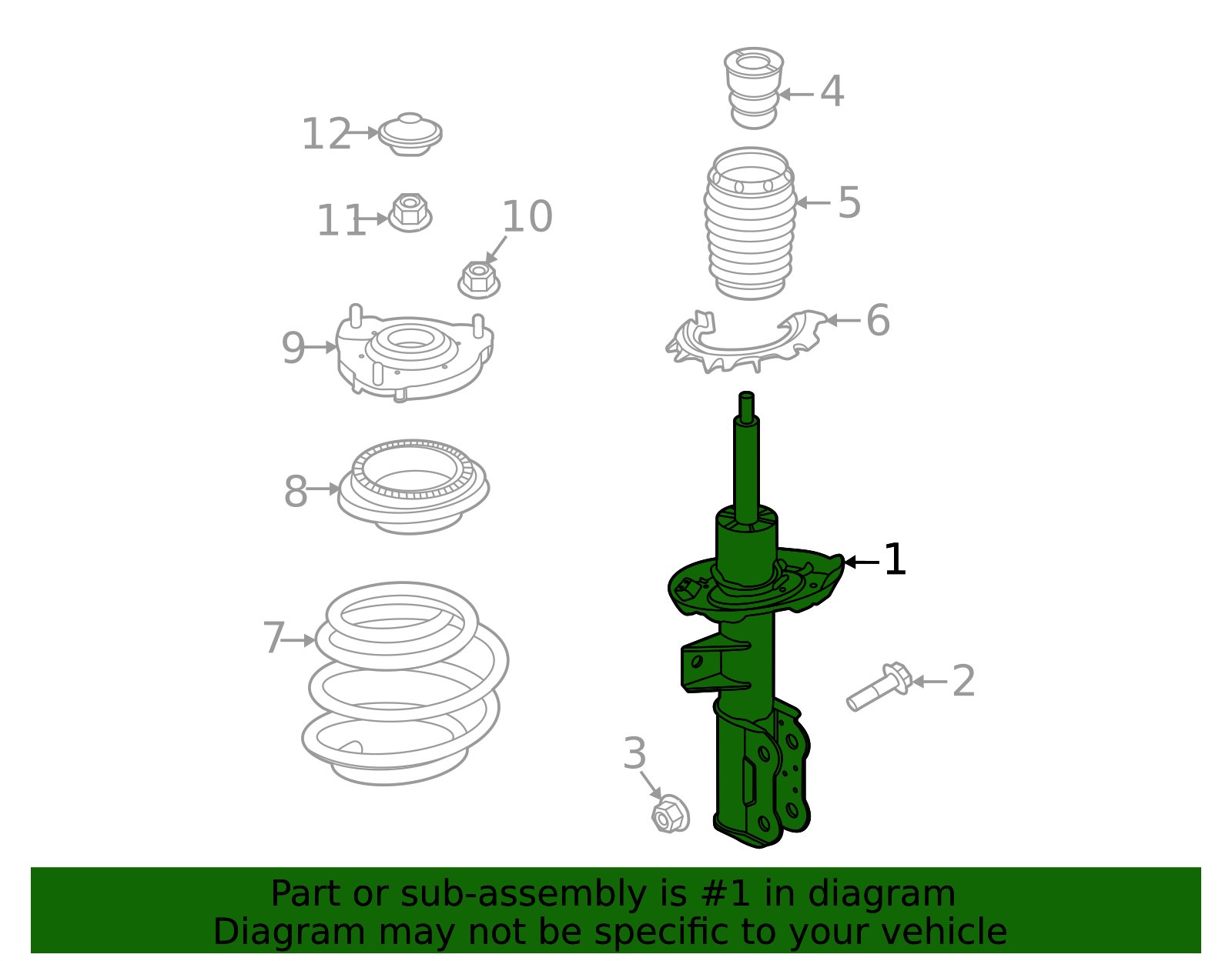 Hyundai - 54650-L1810 - Strut - 2021-2023 Hyundai Sonata | OEM Hyundai ...