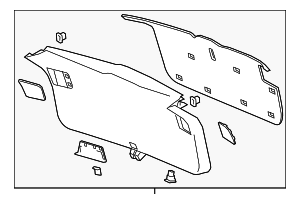 2019-2022 Chevrolet Blazer Lower Gate Trim 85126139 | Capital Chevy Parts