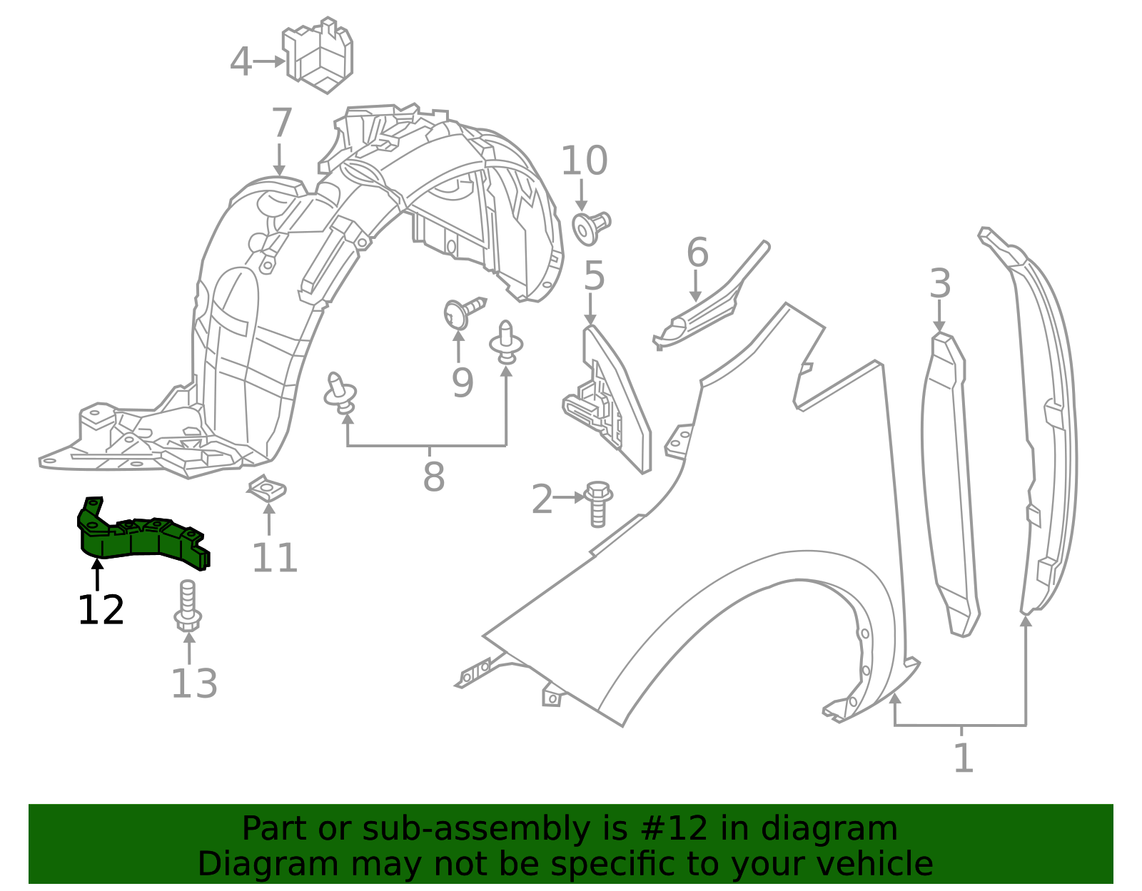 63844-3NF0A - Deflector 2013-2017 Nissan LEAF | Boro Nissan Parts