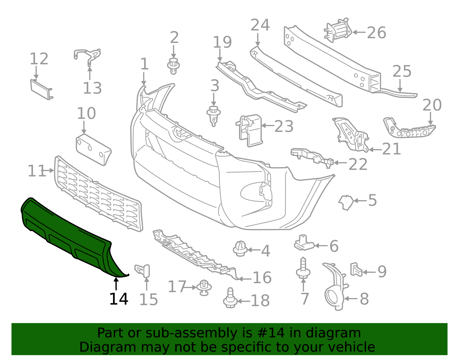 Genuine Official Toyota Valance Panel (Front, Lower) part# 53901-35240 ...
