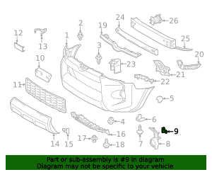 2007-2025 Toyota Bumper Cover Retainer Clip 75392-35220 | OEM Parts Online