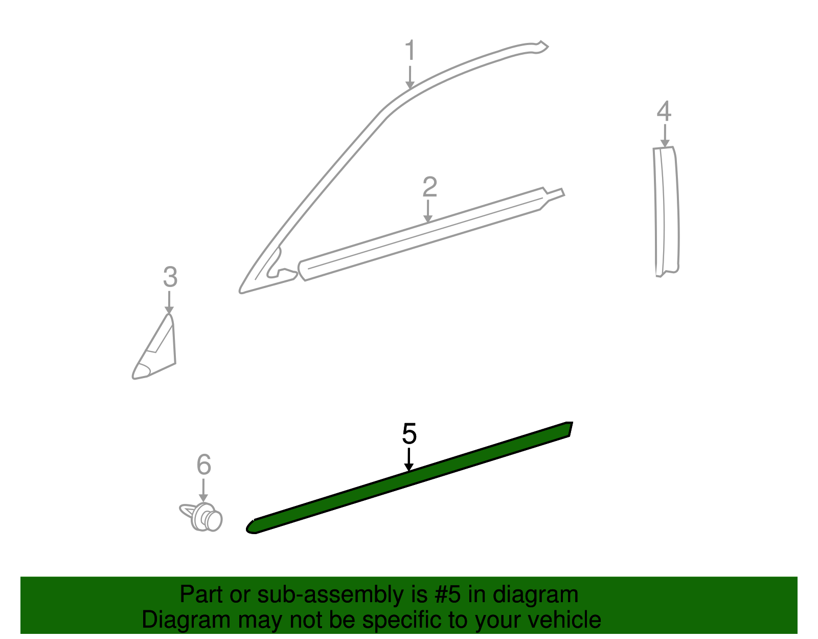 75736-33051-B0 - Lower Molding - 2007-2009 Lexus ES350 | My L Parts