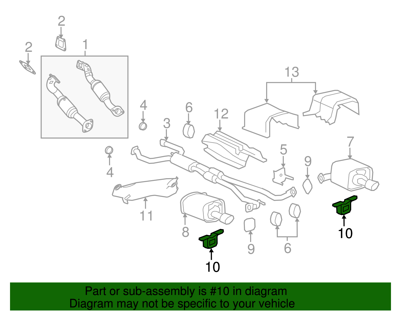 92238066 - Exhaust System Hanger Bracket | Partners Chevy