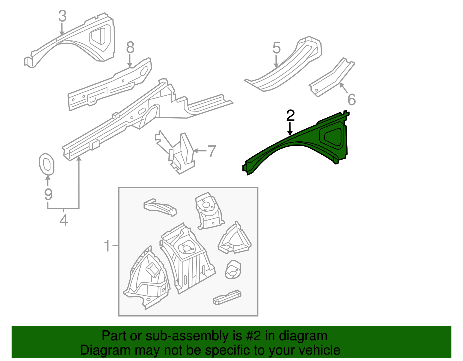 2011-2023 Mopar Upper Rail 68043927AD | Mopar Parts Canada