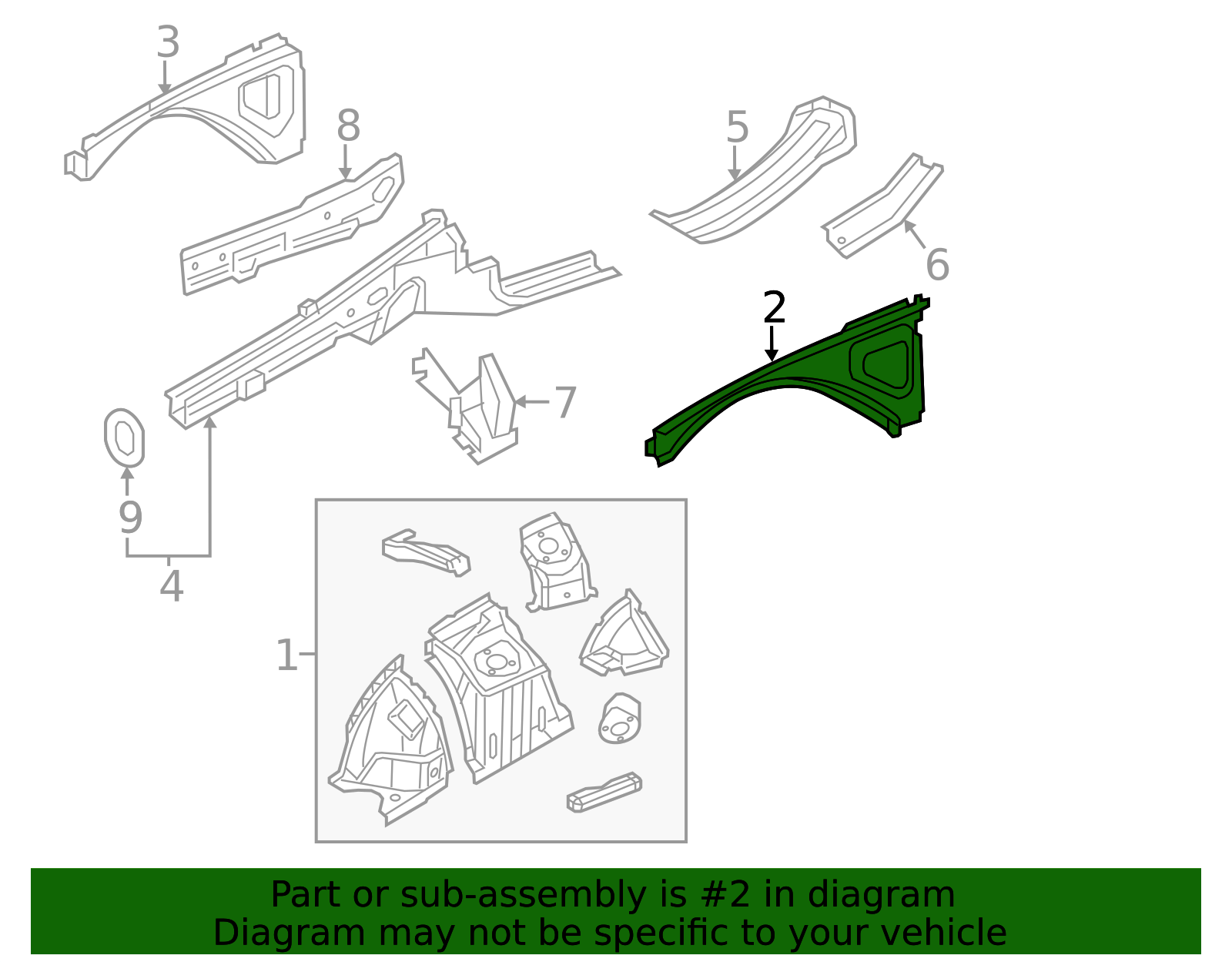 2011-2023 Mopar Upper Rail 68043927AD | Mopar Parts Canada