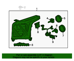 2015-2020 GMC Passenger Side Headlamp (Replaces Part Number 84294010 ...