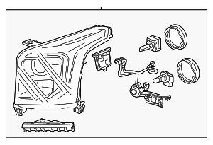 84155710 - Passenger Side Headlamp Assembly 2015-2017 GMC | GM Parts ...
