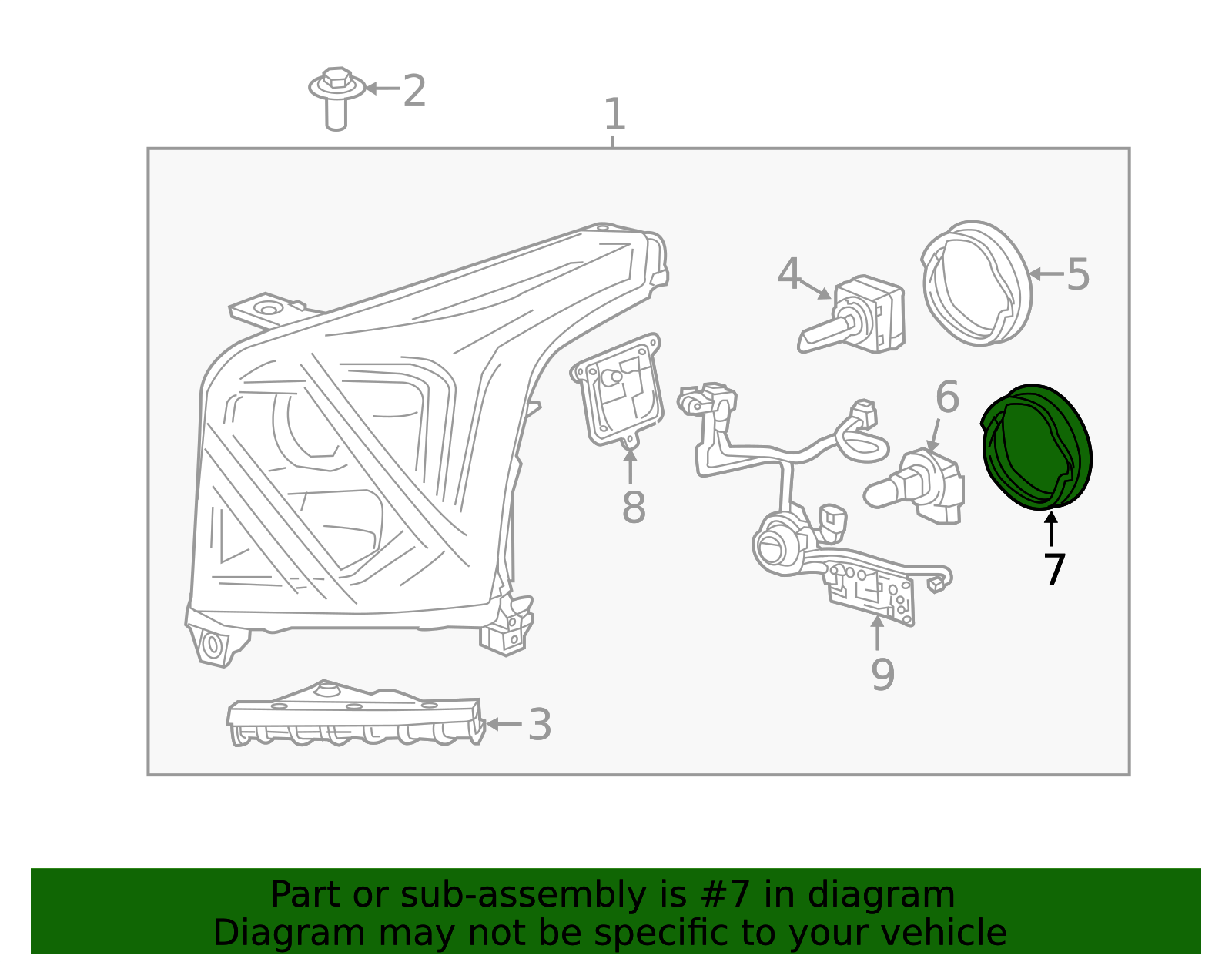 22941303 - Headlamp Bulb Access Cover GMPartsNow