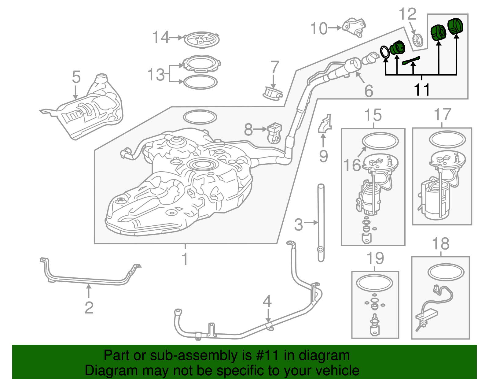 2017-2025 Honda Fuel Filler Neck Adapter 17054-TLA-A04 | Honda Parts Direct