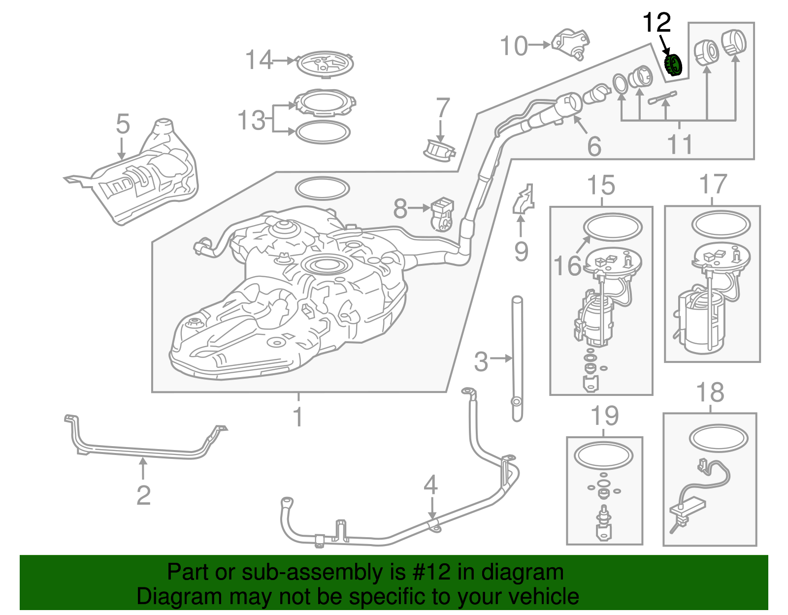 17673-TLA-A04 - Filler Neck Bracket 2017-2025 Honda CR-V | Honda Parts ...