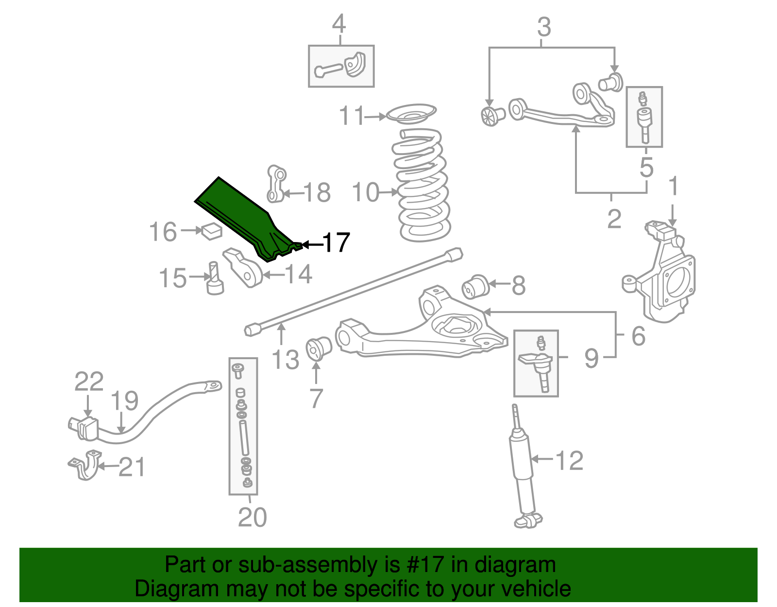 2001-2010 GM Torsion Bar Support 15036452 | Capital Chevy Parts