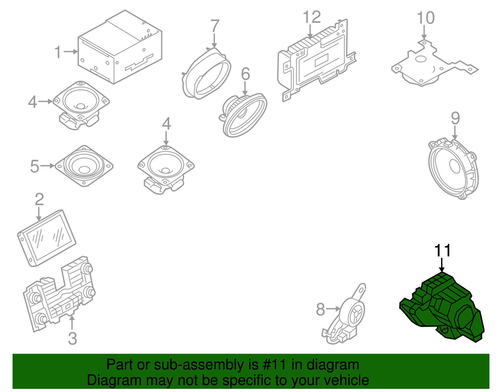 28170-1LA0A - Woofer 2011-2020 Infiniti | Infiniti Wholesale Direct