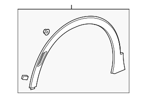 85109285 - Wheel Opening Molding Chevrolet Parts Direct