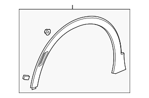 2021-2023 Buick Envision Wheel Opening Molding 85109284 | Capital Chevy ...
